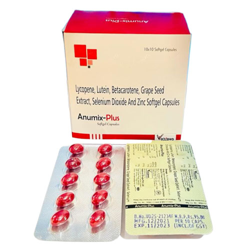 ANUMIX PLUS Softgel Capsules Vaxova Drugs Pvt Ltd