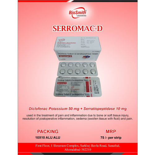 SERROMAC-D TABLETS Mustcure Healthcare LLP