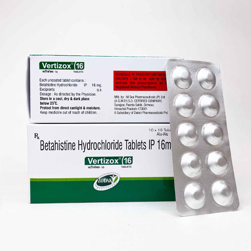 VERTIZOX®- 16 Tablets Daksh Pharmaceuticals Pvt. Ltd.