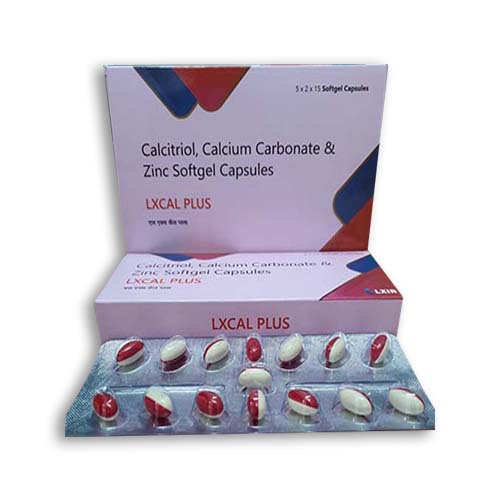 LXCAL PLUS Softgel Capsules Lxir Medilabs Pvt. Ltd.
