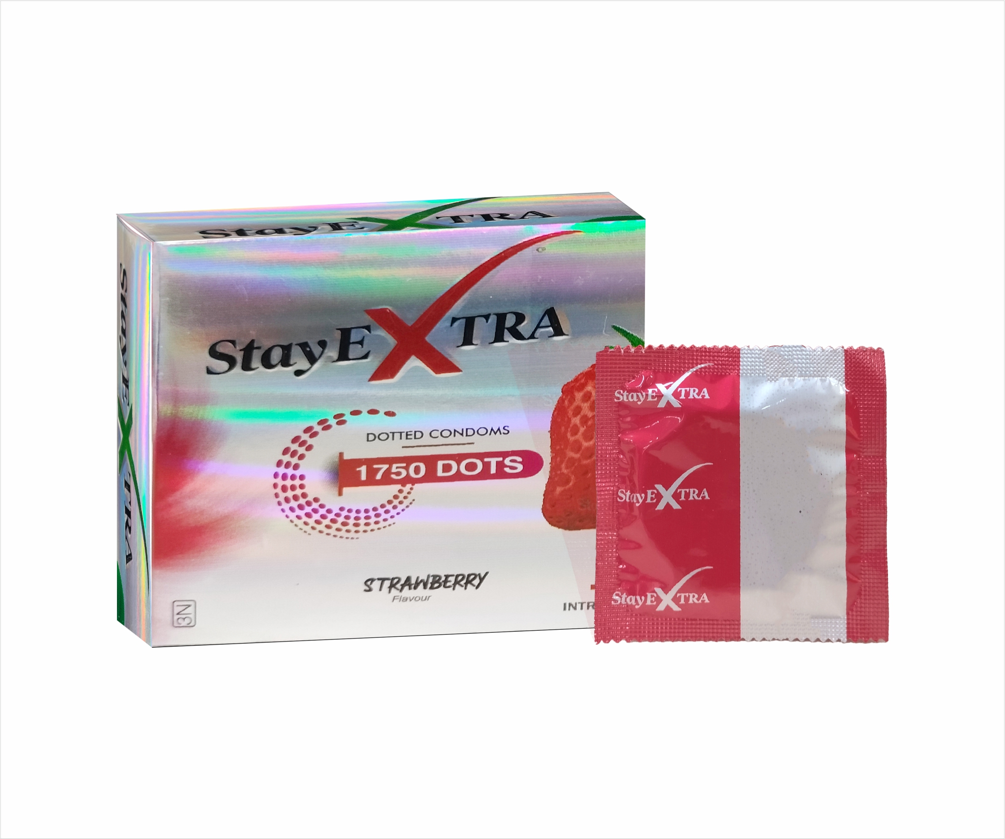 STAYEXTRA CONDOM STRAWBERRY FLAVOR1 INTRA LIFE