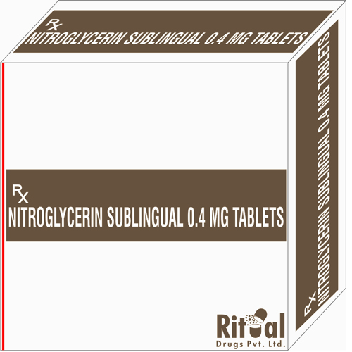 Nitroglycerin Sublingual 0.4 mg Tablets Ritual Drug Private Limited