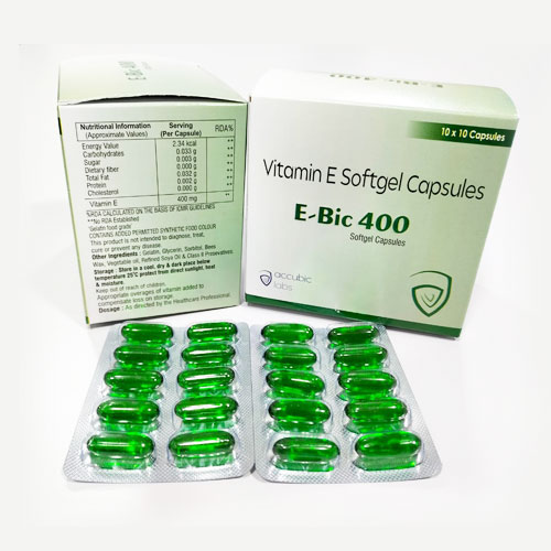 E-BIC 400 Softgel Capsules Accubic Labs Pvt. Ltd.