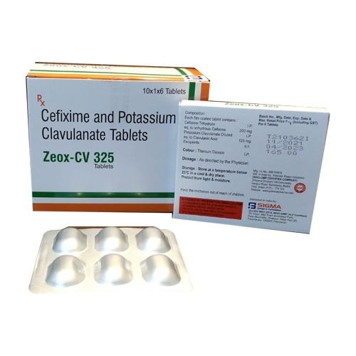 ZEOX-CV 325 Tablets Sigma Softgel Formulation