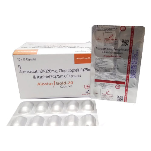 Atorvastatin 20 mg Clopidogrel 75 mg Aspirin 75 mg Capsules Jabs Bio