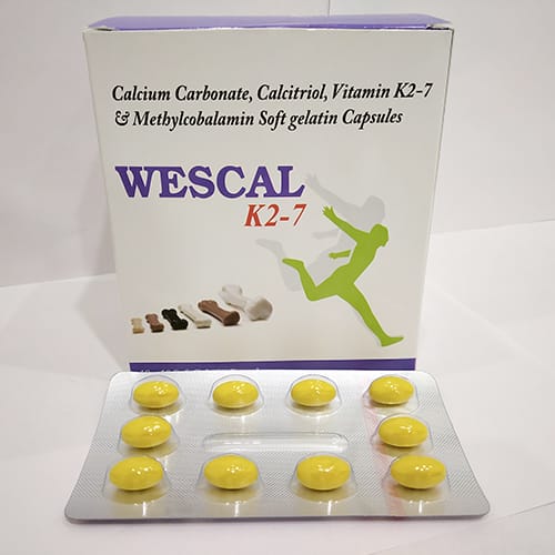 WESCAL- K2-7 Softgel Capsules Edelweiss Life Care Pvt. Ltd.