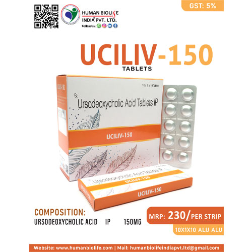 UCILIV 150 TABLETS Human Biolife India Pvt. Ltd.