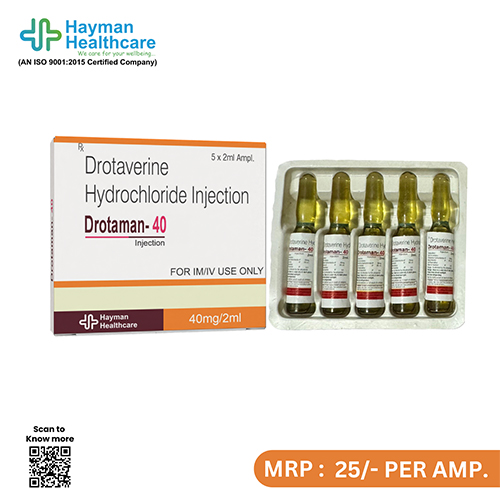 DROTAMAN-40 INJECTION Hayman Healthcare Pvt. Ltd.