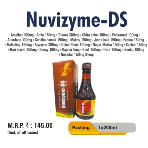 Nuvizyme-DS Syrup Elisa Biotech Pvt Ltd