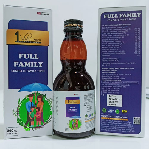 FULL FAMILY SYRUP Aclivia Healthcare Pvt. Ltd.