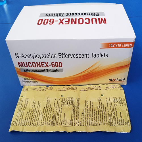 MUCONEX-600 Tablets Nexkem Pharmaceuticals Pvt. Ltd.